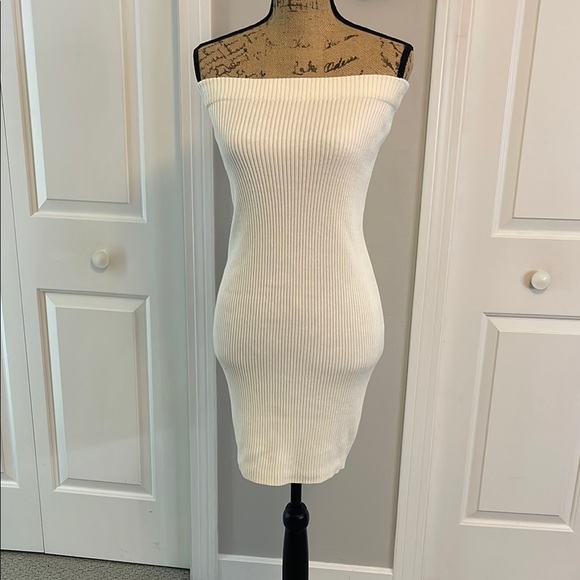 emory park | Dresses | Emory Park White Offshoulder Bodycon Dress ...